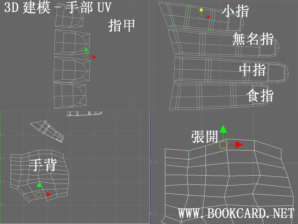 Maya之手部UV – BOOKCARD.NET