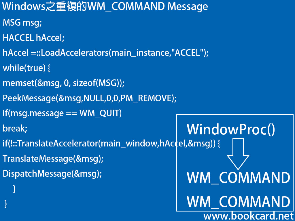 Windows之重複的WM_COMMAND Message – BOOKCARD.NET