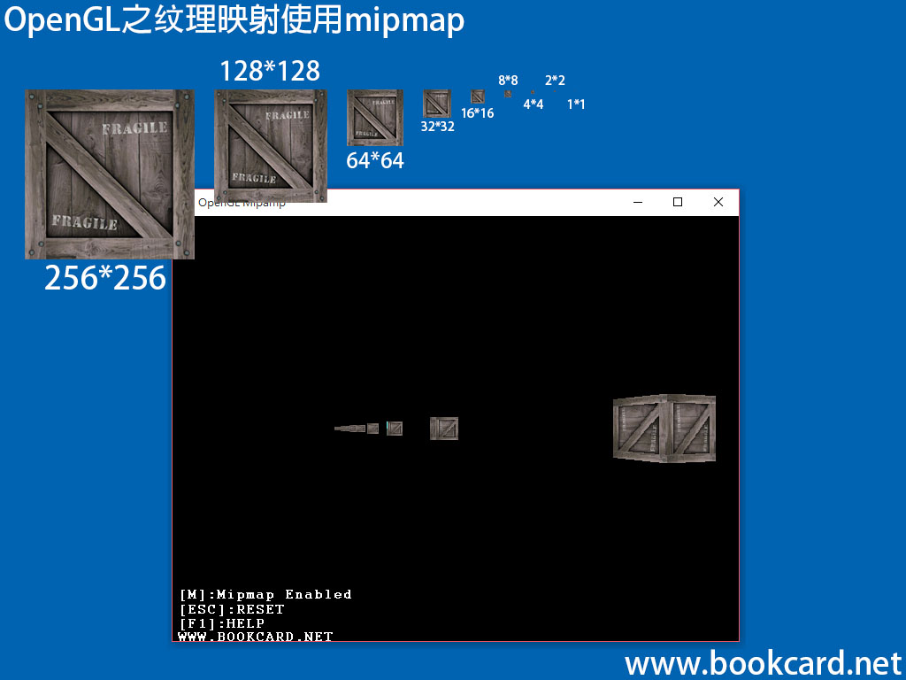 Opengl之紋理映射使用mipmap Bookcardnet