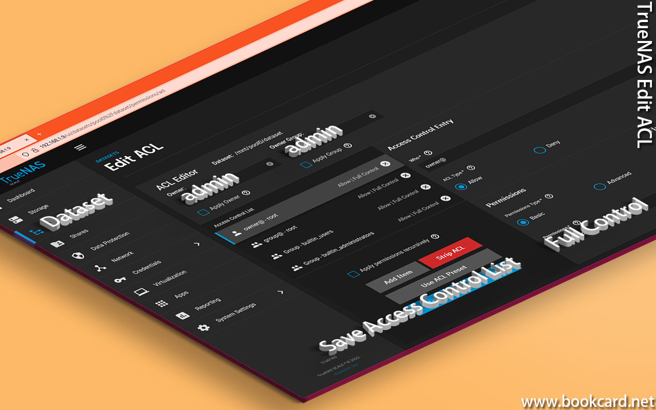 TrueNAS Create Dataset – BOOKCARD.NET