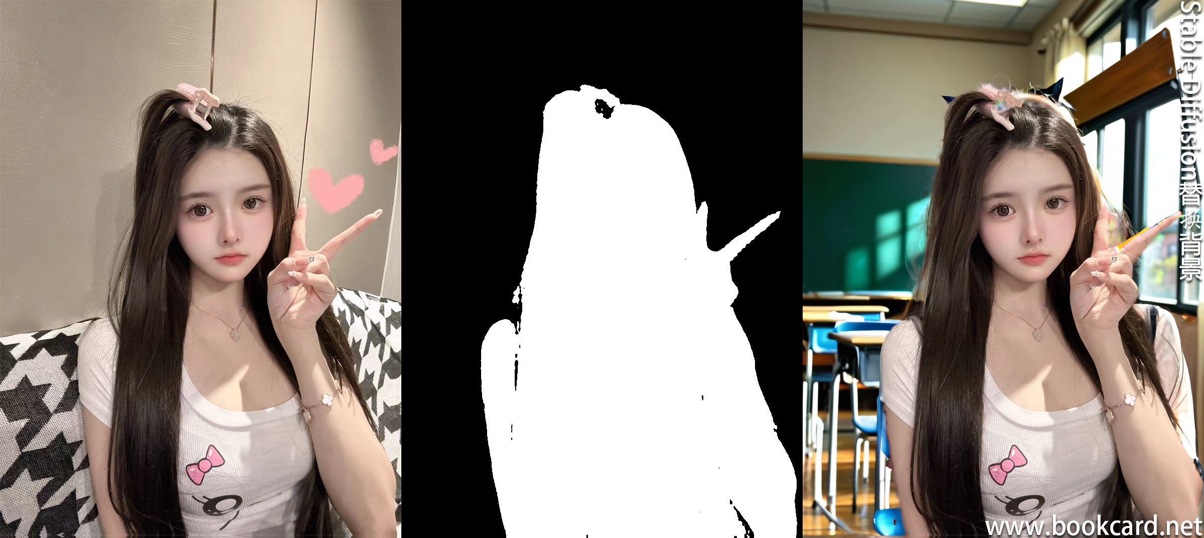 Stable Diffusion替换背景 – BOOKCARD.NET