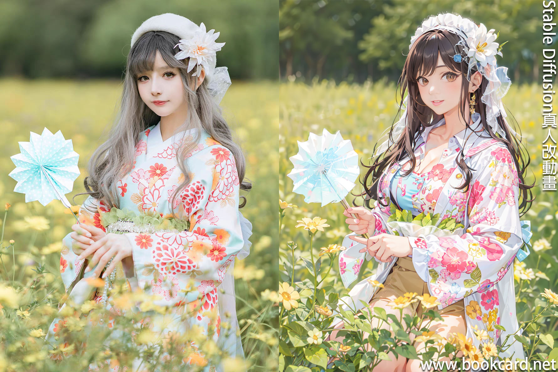 Stable Diffusion真人改動畫 – BOOKCARD.NET