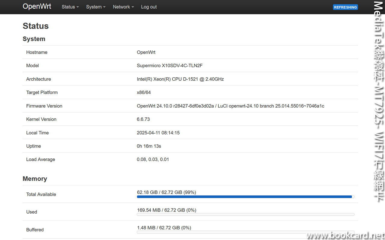 OpenWRT-圖形界面LuCI – BOOKCARD.NET